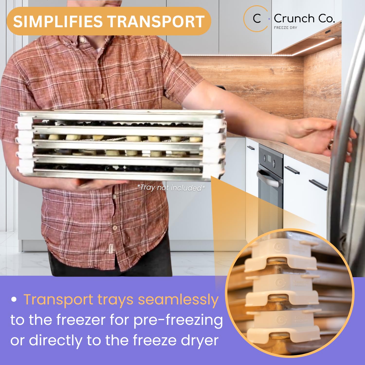 Crunch Co. 16 Qty Tray Stackers for Harvest Right Medium Freeze Dryer – Crunch Co. Freeze Dry